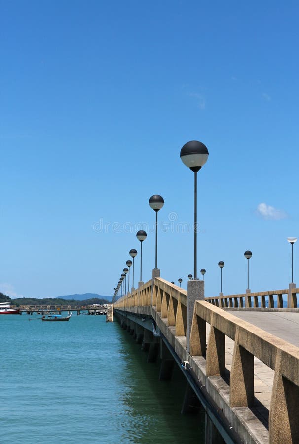 Seaside bridge stock image. Image of structure, beautiful - 30428117