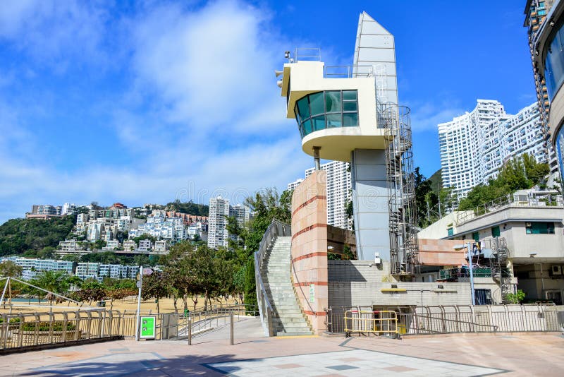 Seaside Building in Hong Kong Stock Image - Image of modern, beautiful ...
