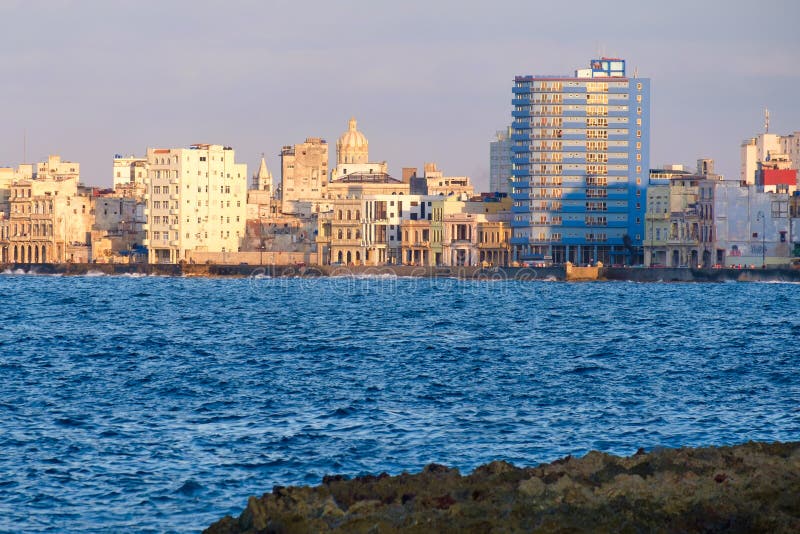Seaside buildings at night stock photo. Image of colorful - 9025678