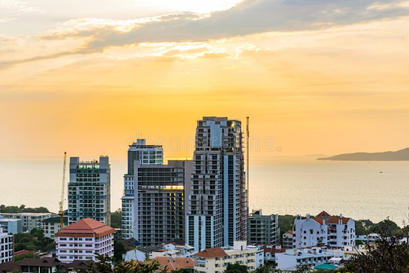 Seaside Buildings of Thailand Stock Photo - Image of relax, building ...
