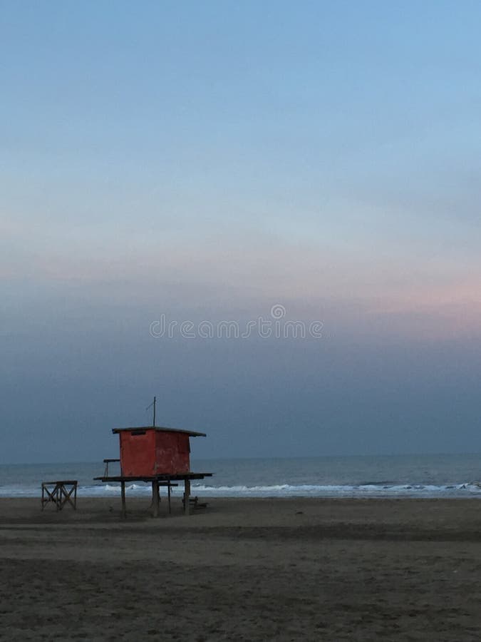 Seaside of Carilo Beach stock image. Image of south - 229629609