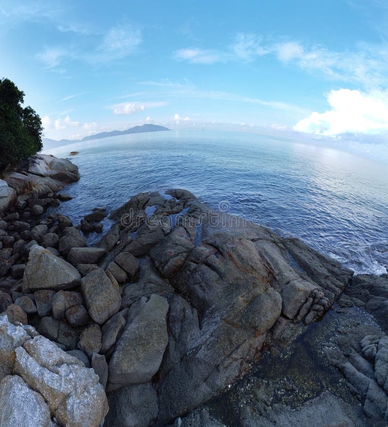 The Seaside Covers with Lots of Granite Rocks. Stock Photo - Image of ...
