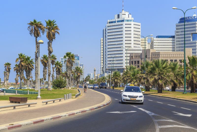 Seaside District of Modern Tel Aviv Editorial Stock Image - Image of ...