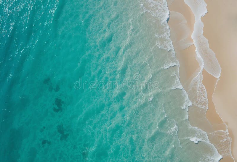 Seaside Dreams: a Symphony of Waves and Sunlight Stock Illustration ...