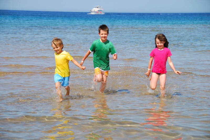 Seaside fun stock image. Image of youth, seashore, summertime - 2614539