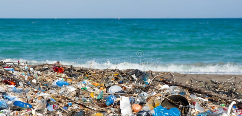 Seaside Garbage Floating Garbage Water Pollution Global Warming ...