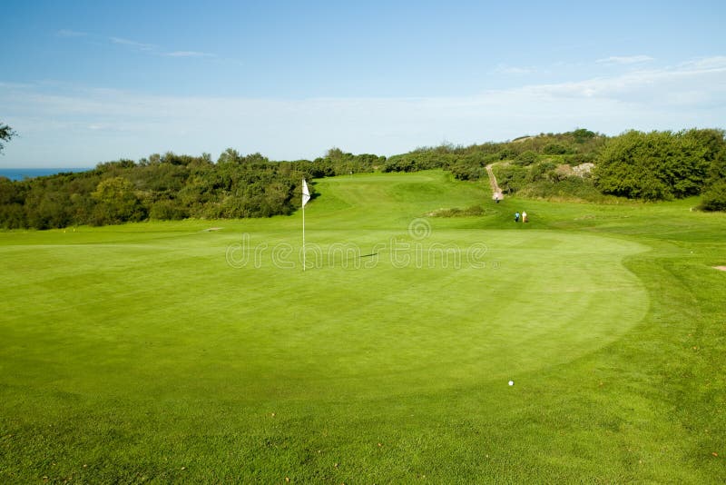 Seaside golf course stock photo. Image of outside, lawn - 7684814