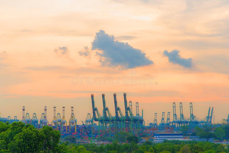 Seaside Industry factory stock photo. Image of industrial - 180404782