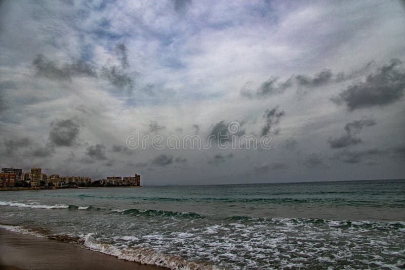 Seaside Landscape Peace and Quiet on a Sunny Warm Day Stock Image ...