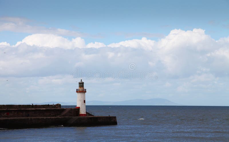 Seaside lighthouse stock image. Image of nautical, coast - 31007019