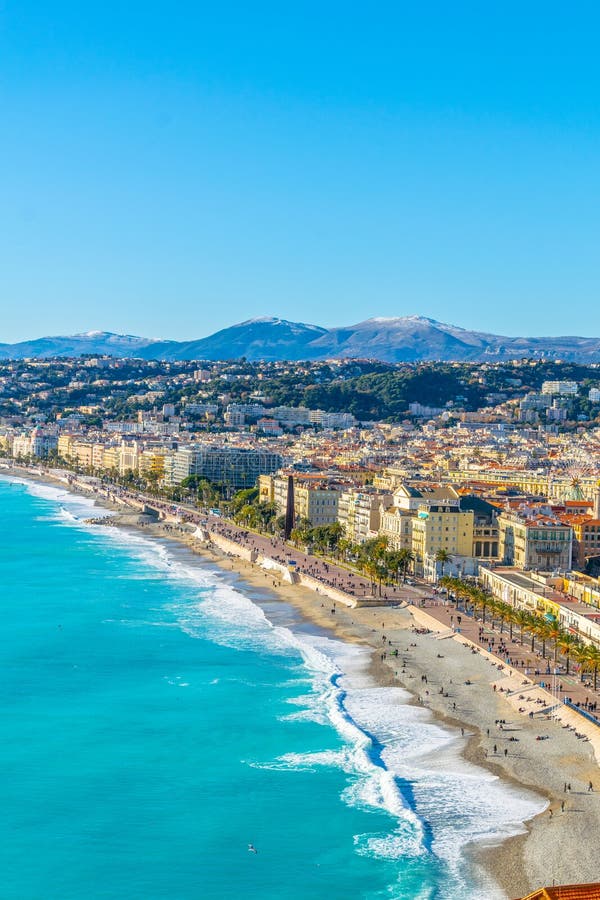 Seaside of Nice, France stock photo. Image of mediterranean - 206095842