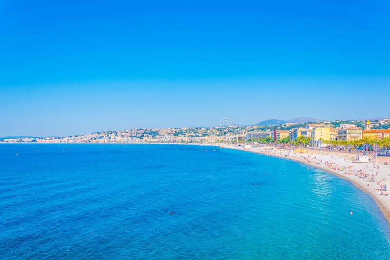 Seaside of Nice, France stock photo. Image of seafront - 206095822