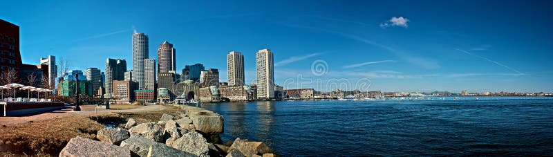 Seaside panorama stock image. Image of brick, wharf, port - 8501453