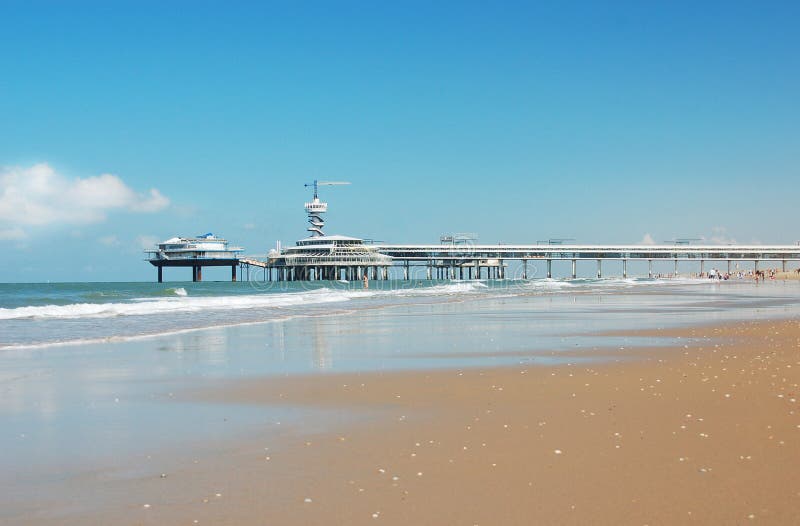 Seaside pier stock photo. Image of scheveningen, tower - 10175872