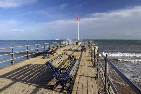 Seaside Pier stock image. Image of quiet, jetty, seaside - 71381
