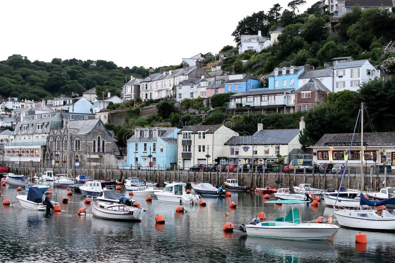 Seaside Port stock image. Image of sunshine, town, water - 107624831