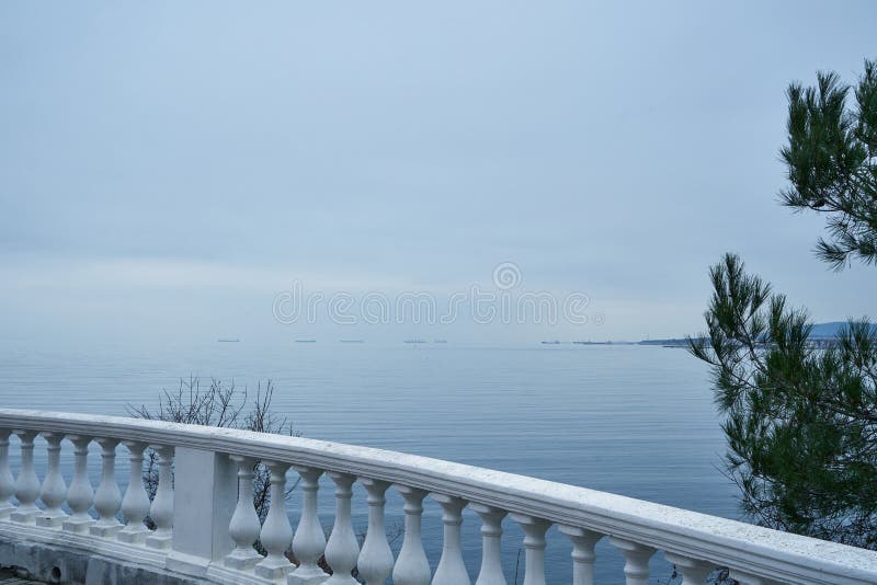 Seaside promenade stock photo. Image of landscaping - 231588624