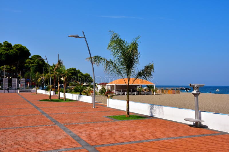 Patti sicily italy stock photo. Image of promenade, italy - 233898938