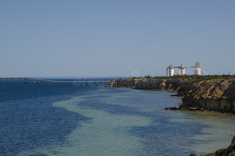Seaside refinery seascape stock photo. Image of seascape - 71500528