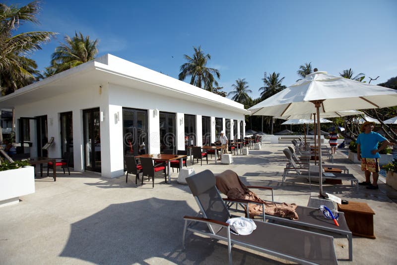 Seaside resort editorial stock image. Image of chair - 40390659