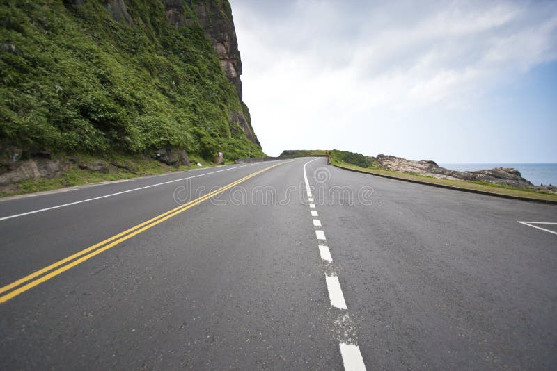 Seaside Road stock photo. Image of line, coastline, road - 29065528