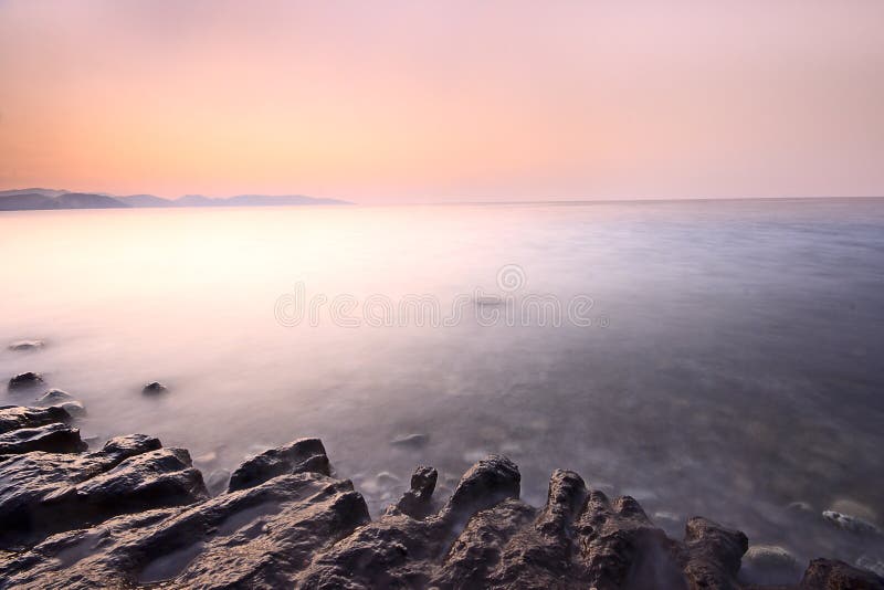 Seaside scene stock photo. Image of kusadasi, relaxation - 15922548