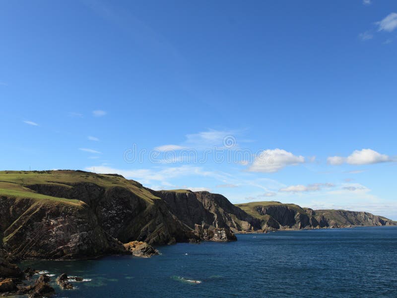 Seaside (Scotland, UK) stock photo. Image of waves, cloud - 15850908