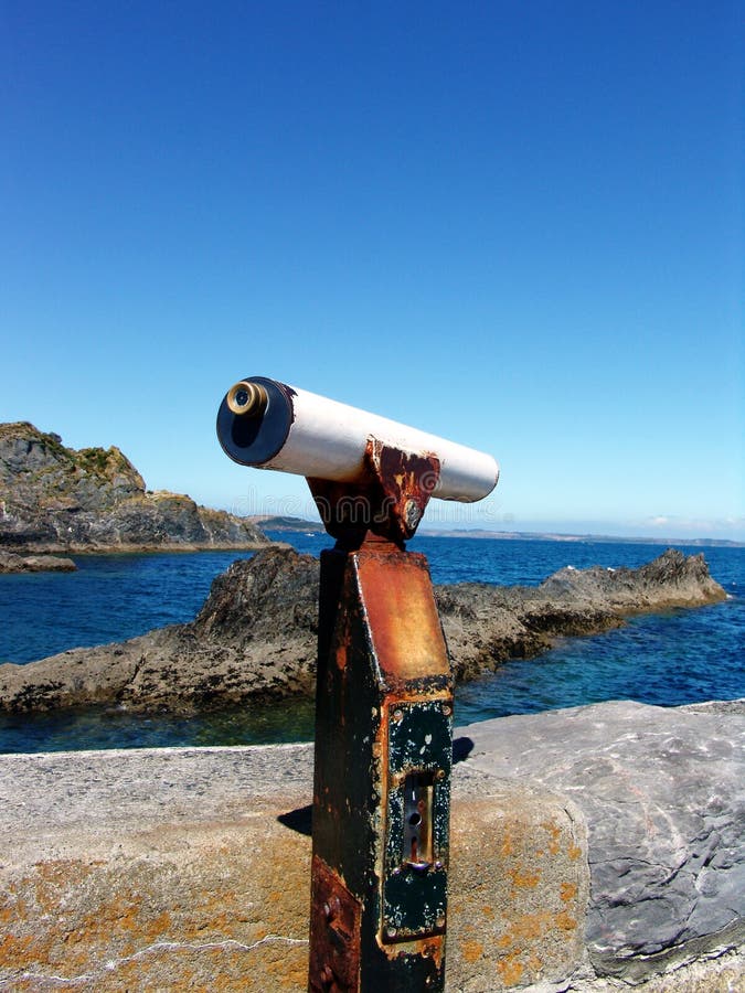 Seaside telescope stock photo. Image of disused, rock - 1154442