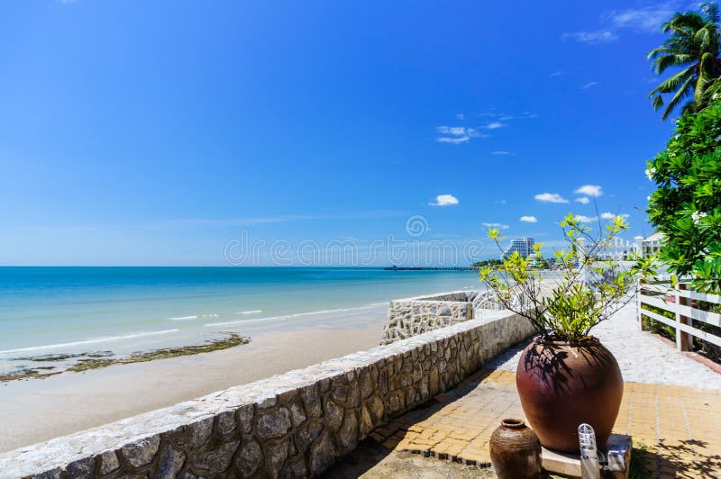 Seaside view stock photo. Image of asia, boat, coastline - 43448730