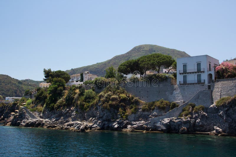 Seaside view stock image. Image of holiday, mountains - 32173991