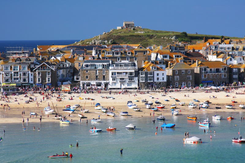 The Seaside Village of St. Ives in Cornwall Editorial Stock Image ...