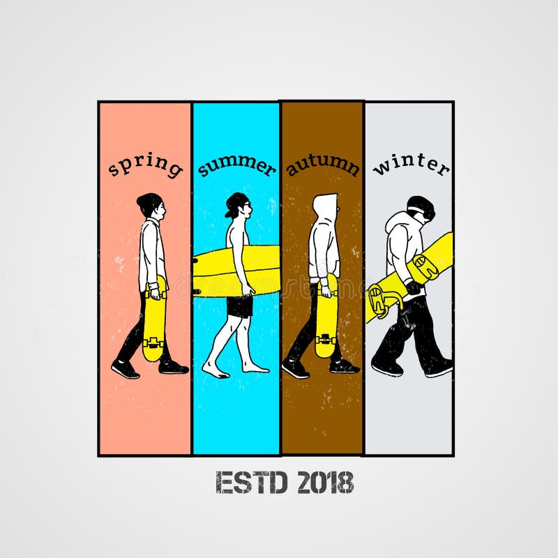 Season stock illustration. Illustration of human, season - 139052498