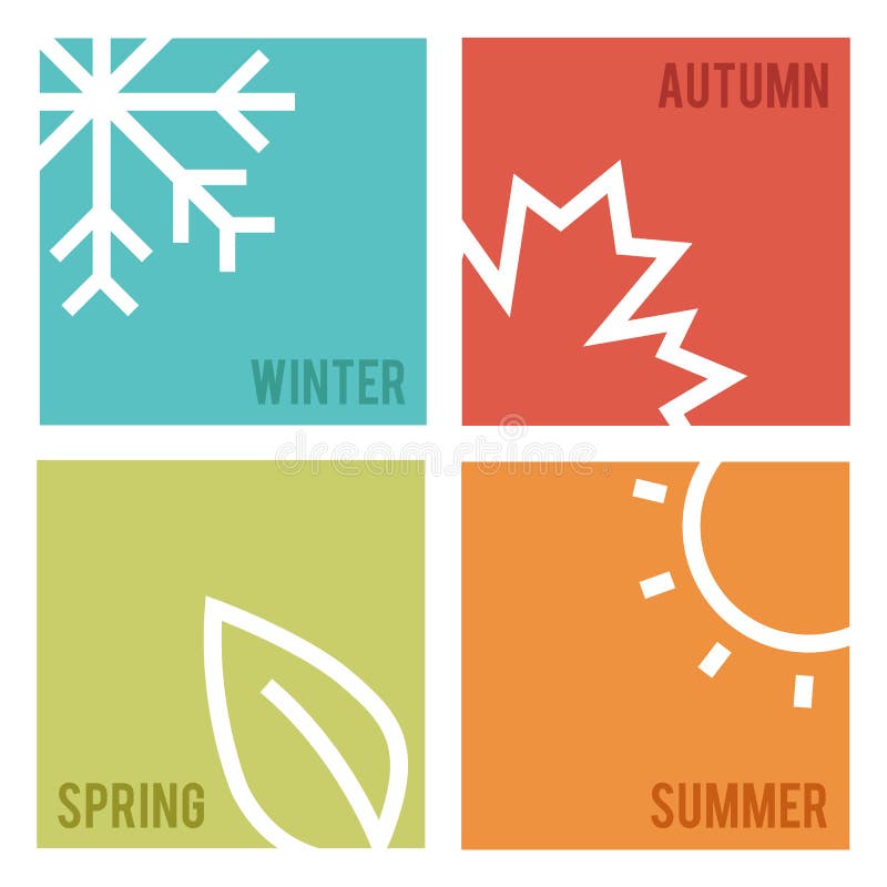 Season Icon. Vector Illustration. Stock Vector - Illustration of symbol ...