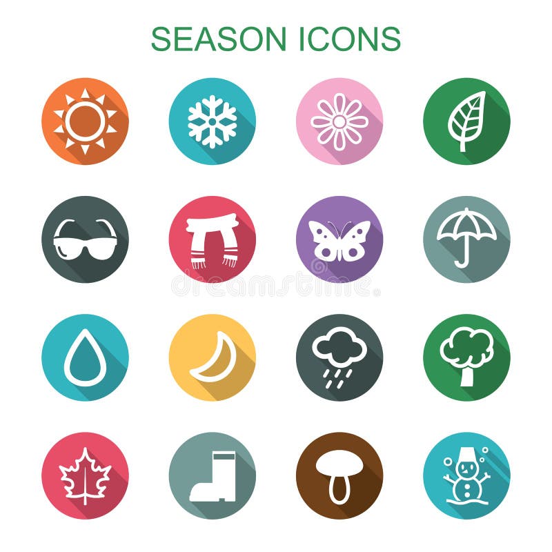 Season Flat Icons Symbols Stock Illustrations – 2,906 Season Flat Icons ...