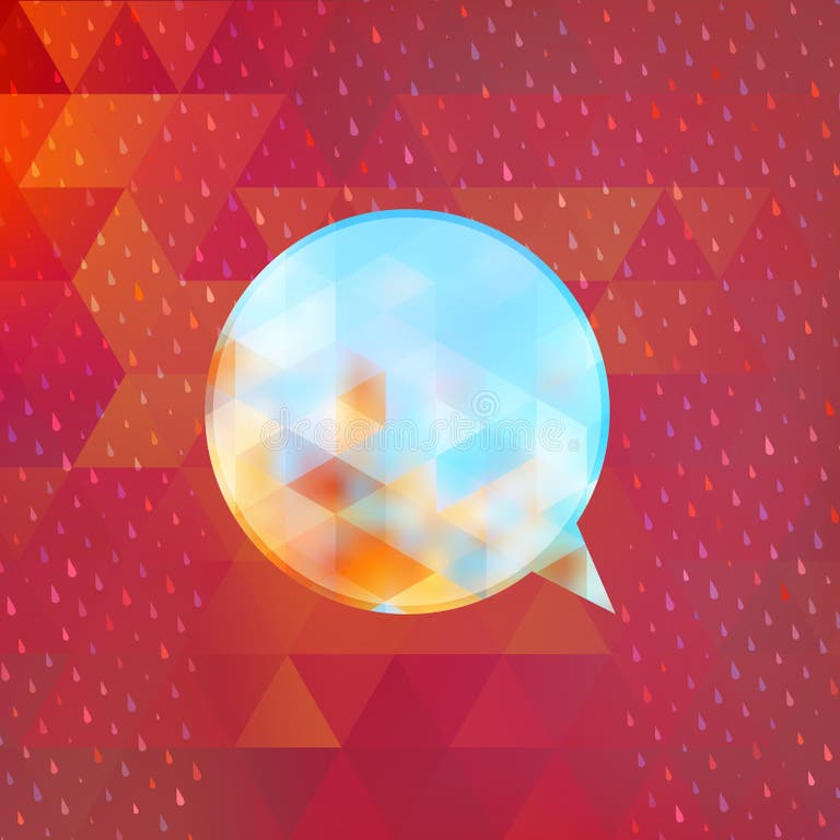 Season Triangle Social Media Bubble. EPS 10 Stock Vector - Illustration ...