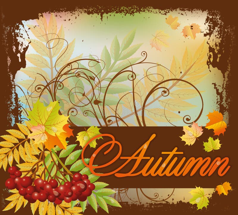 Autumn Postcard with Precious Gemstone Stock Vector - Illustration of ... Autumn Postcard with Precious Gemstone Stock Vector - Illustration of ...