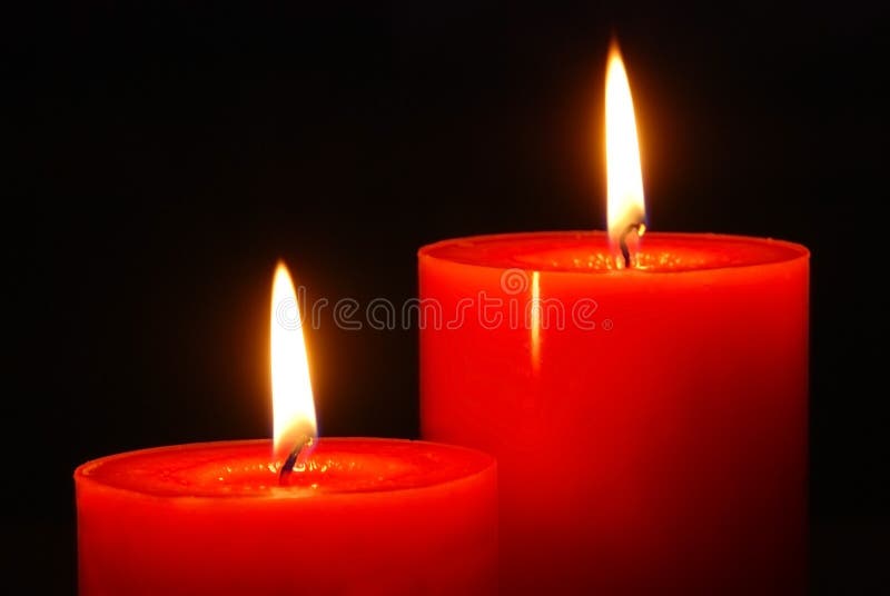 Seasonal Candle Portrait Picture. Image: 1397817