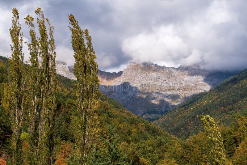 The Changing Weather in the Pyrenean Mountains Stock Photo - Image of ...