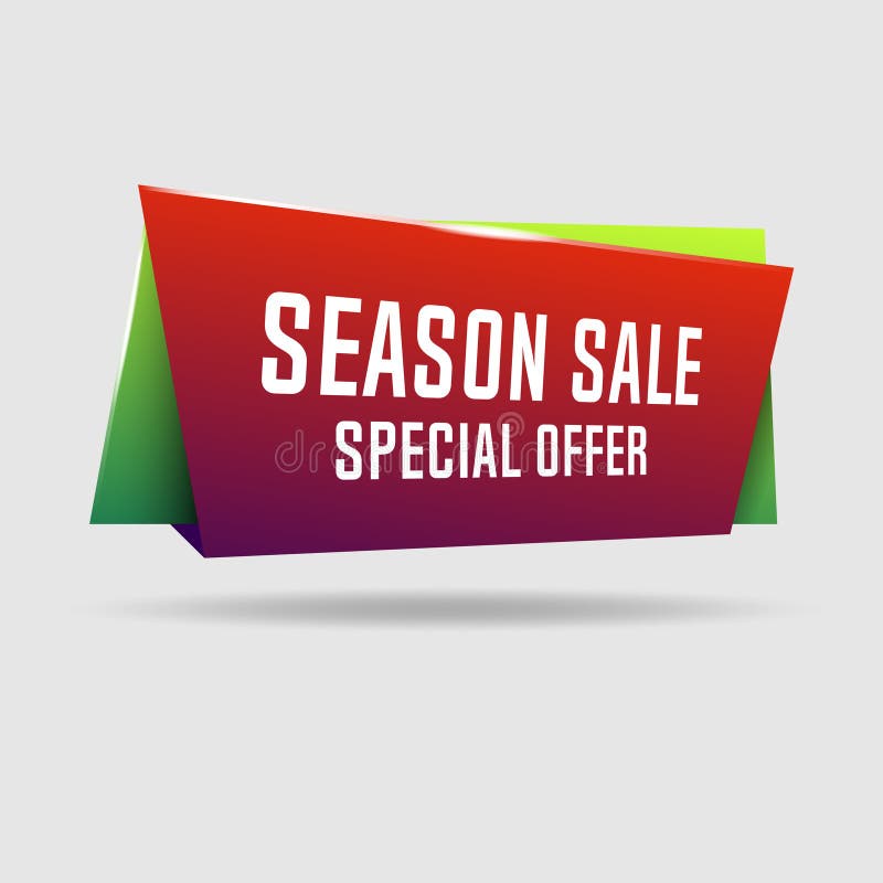 Seasonal sale banner. stock vector. Illustration of offer - 98717546