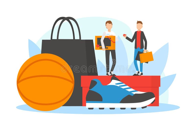 Huge Man Holding Shopping Bags Stock Illustrations 12 Huge Man