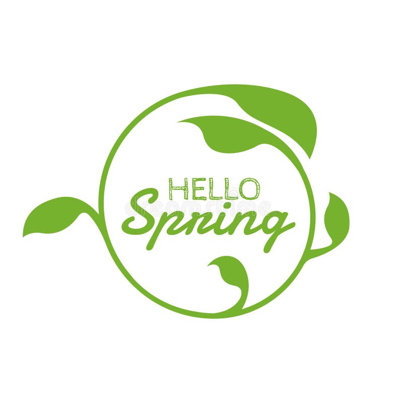 Seasonal Spring Logo Design Vector Stock Vector - Illustration of ...