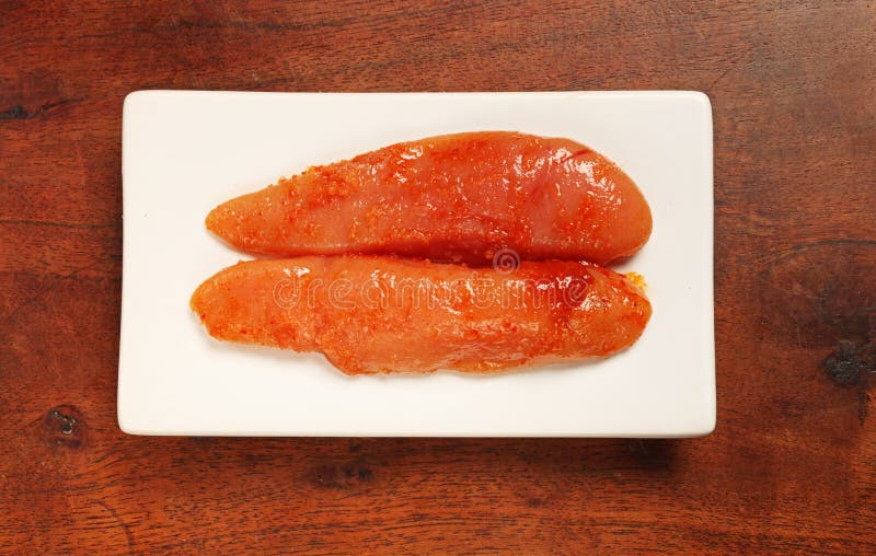 Seasoned cod roe stock image. Image of ingredient, flavored - 35656021