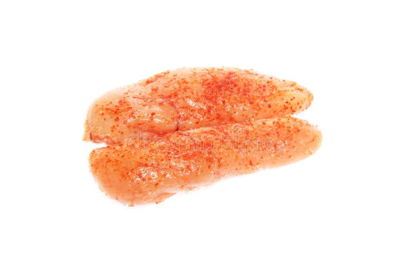 Seasoned cod roe stock image. Image of cuisine, white - 76024829