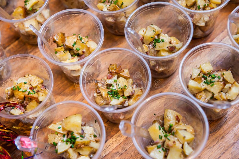 Seasoned Finely Chopped Potatoes Stock Photo - Image of potato, dish ...