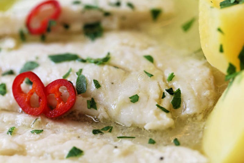 Seasoned fish stock photo. Image of herbs, pieces, parsley - 18644684