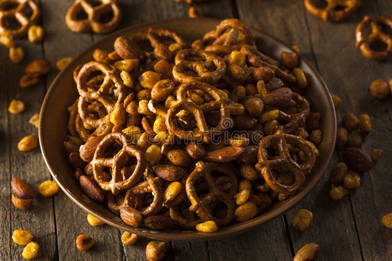 Seasoned Pub Snack Mix stock image. Image of salt, peanut - 51087699