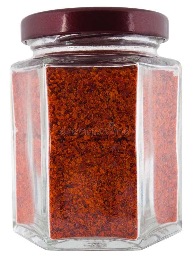 Seasoning chilli in jar stock image. Image of food, glass - 10368521