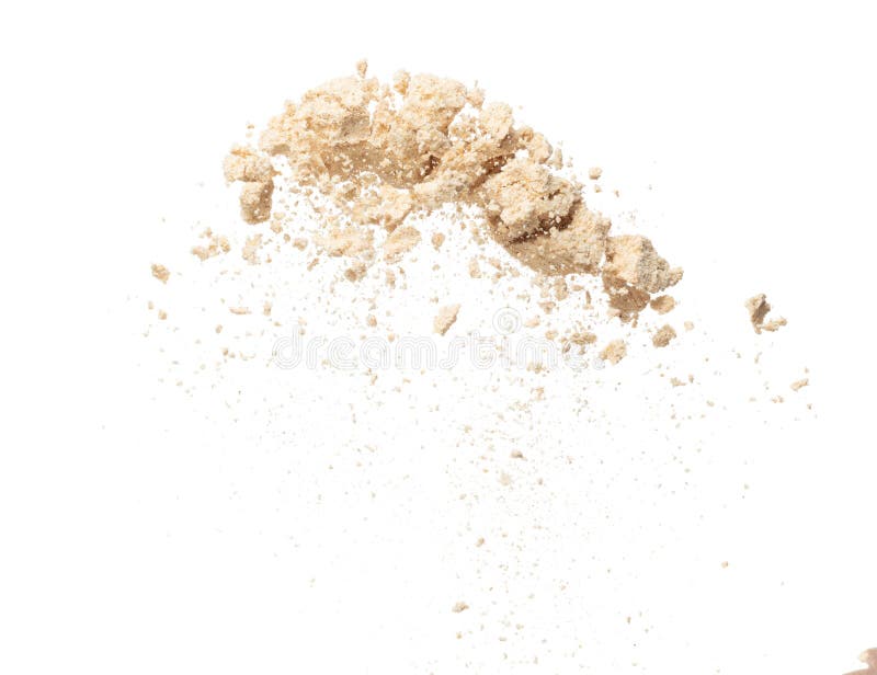 Seasoning Powder Explosion Flying, Beige Brown Seasoning Powder Wave ...