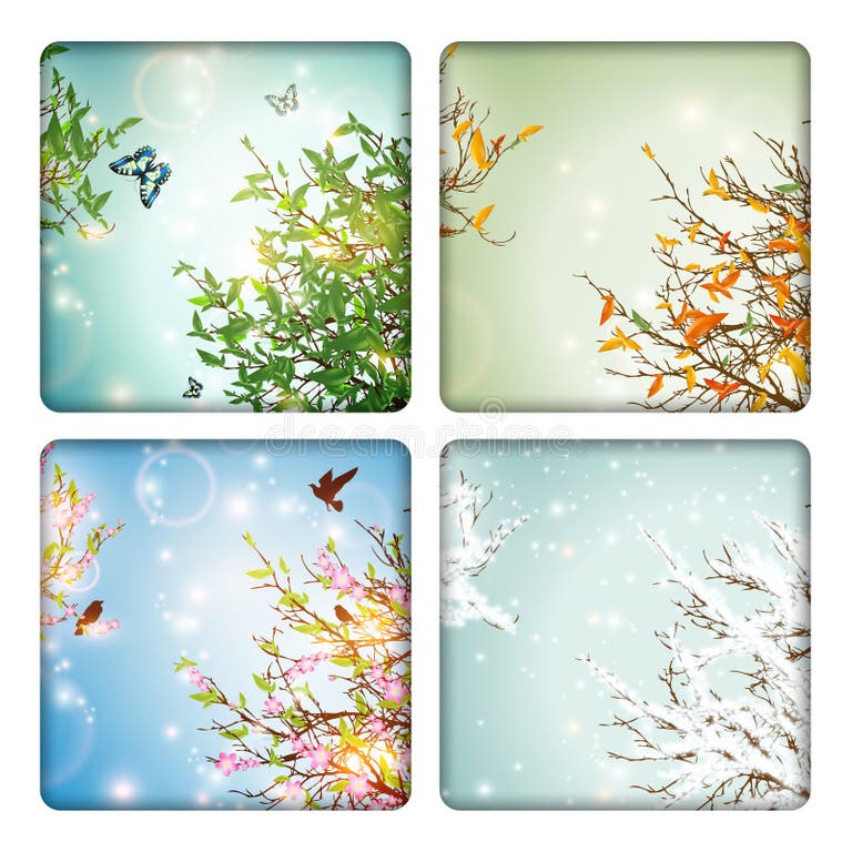 Seasons Photo Border Stock Illustrations – 4,751 Seasons Photo Border ...