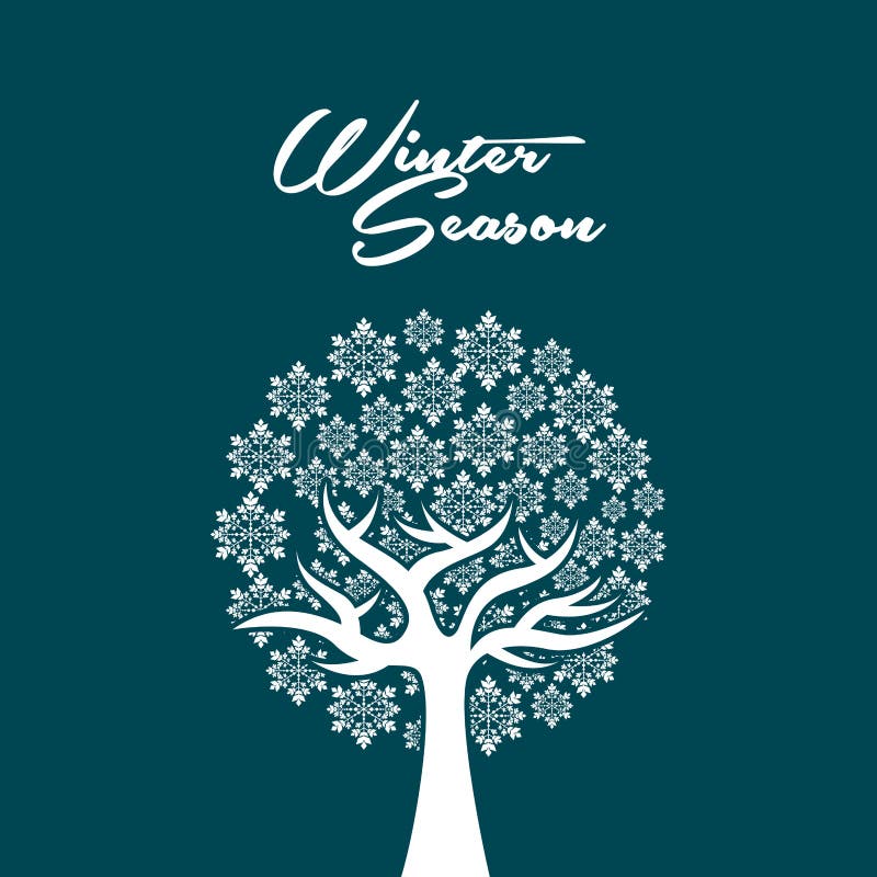 Seasons design stock vector. Illustration of winter, flower - 41008030